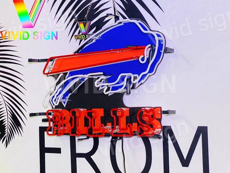 20"x16" Buffalo Bills Logo Neon Sign Light Lamp With HD Vivid Printing ...