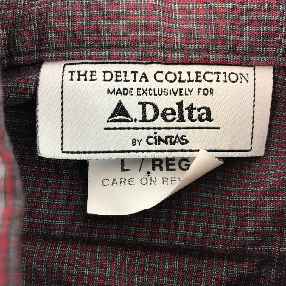 Cintas Delta Airlines Airport Customer Service Employee Button Down ...