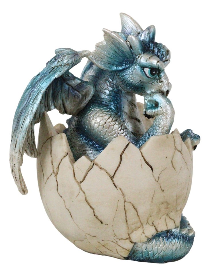 September Birthstone Dragon Egg Statue Blue Sapphire September Gem ...
