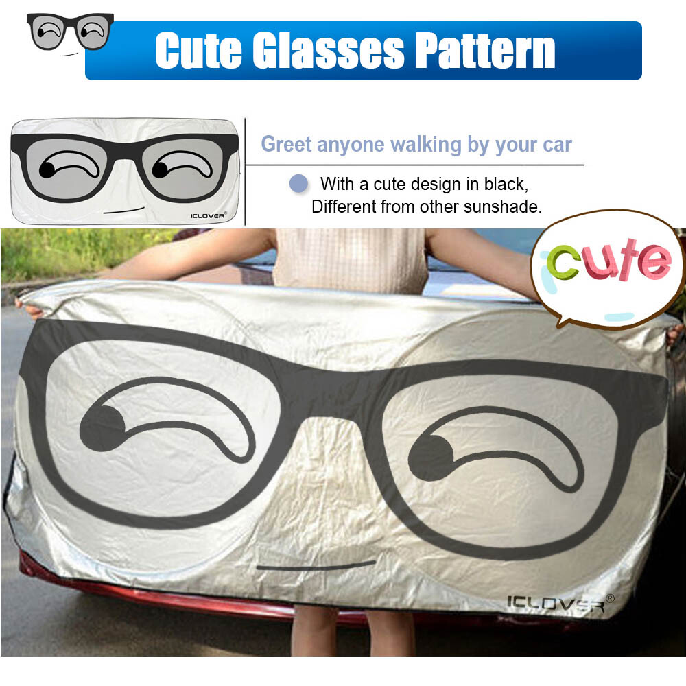 Cartoon Car Windscreen Sun Shade Visor Truck SUV Auto Front Window ...