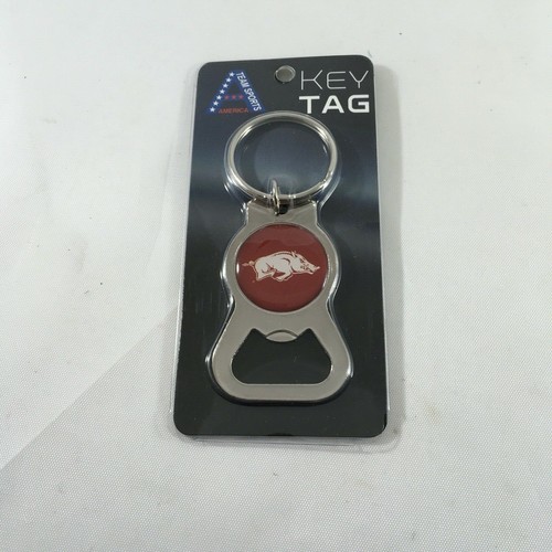Arkansas Razorbacks Bottle Opener Key Ring NCAA Team Sports America ...