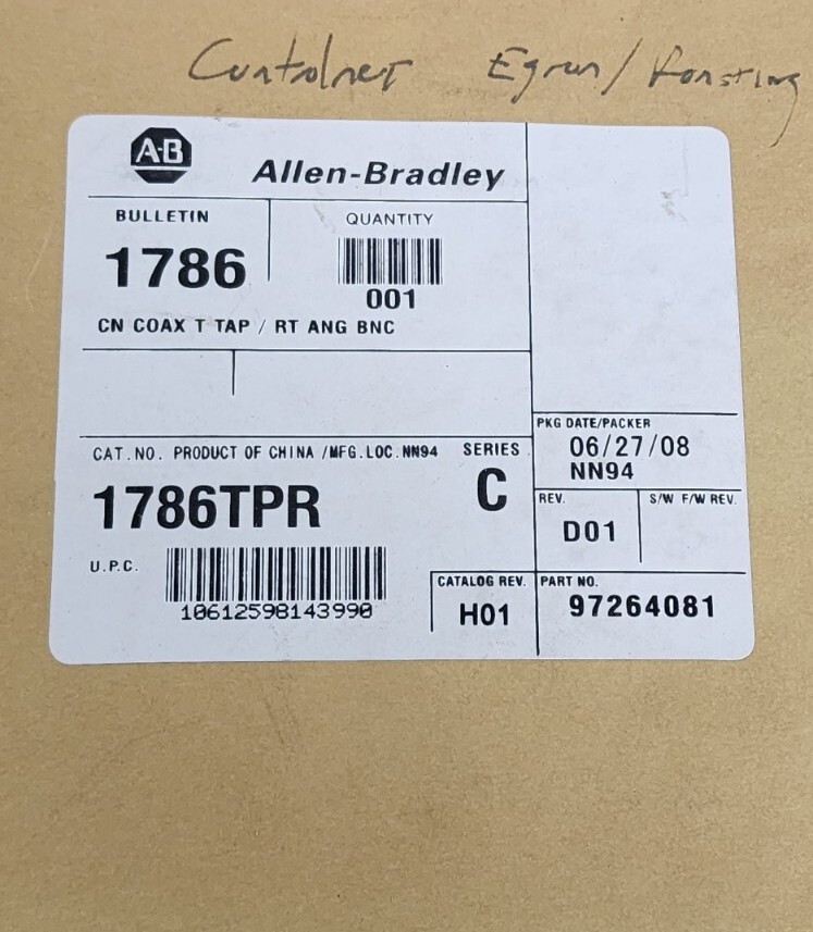 NEW SEALED ALLEN BRADLEY 1786TPR CN COAX T TAP / RT ANG BNC 1786-TPR ...
