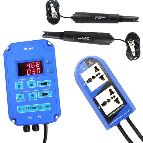 Digital PH ORP Controller Monitor Power Control Electrode Probe BNC ...