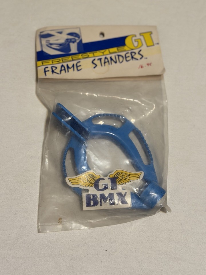 NOS GT MAUI BLUE FRAME STANDERS OLD SCHOOL BMX FORK PRO FREESTYLE TOUR ...