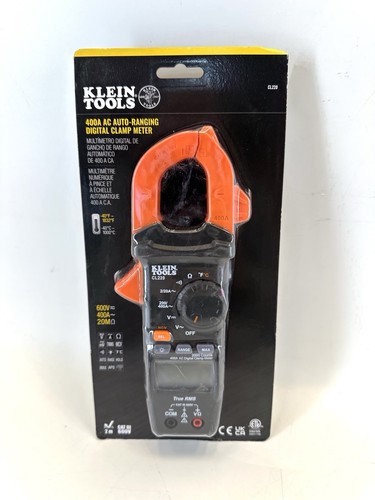 Klein Tools 400 Amp Digital Clamp Meter AC Auto Ranging W/ Temperature ...