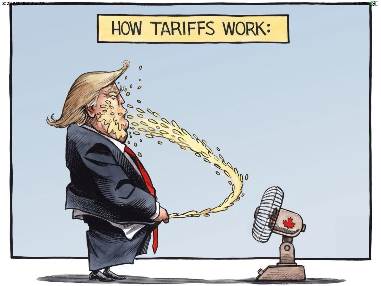 Donald Trump Tariffs Work Fridge / Refrigerator Magnet | eBay