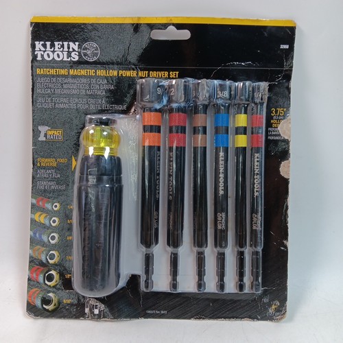 Klein Tools 32950 Hollow Magnetic Color-Coded Ratcheting Power Nut ...