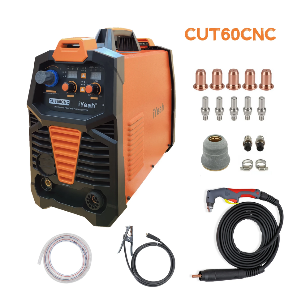 CUT65 CNC Plasma Cutter 65A 110/220V IGBT Pilot Arc PT60 Torch 25mm Cut ...