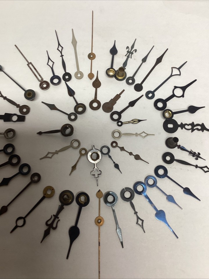 Lot of 44 Small Vtg Antique Asst Clock Hands~Ornate~Parts~Repair~Steam ...