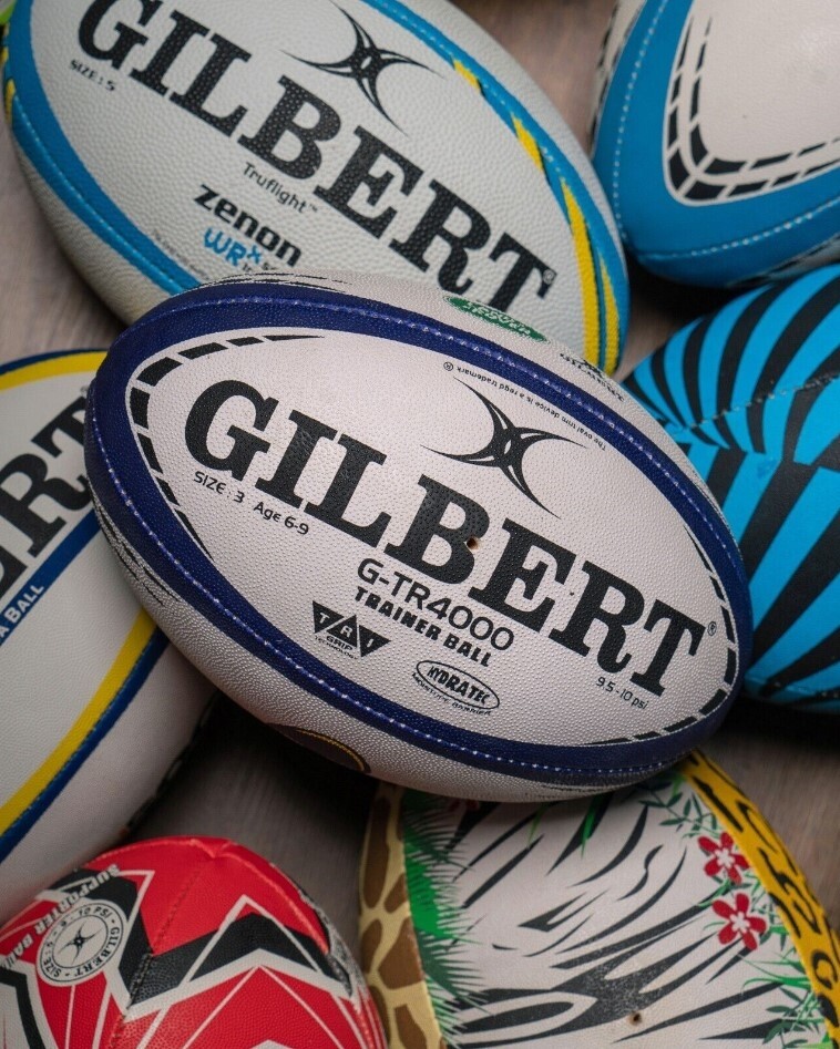 Gilbert Rugby Training Balls Bulk Packs x 20, 10 + Singles Size 3 4 5 ...
