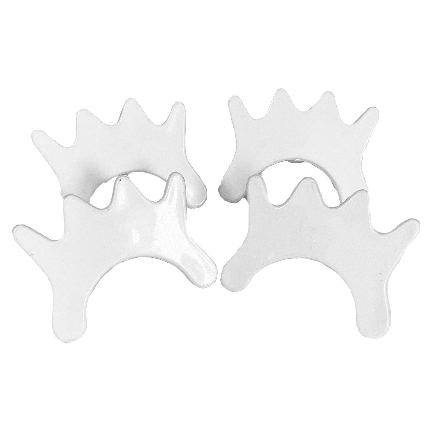 4 Pack of White Nylon Bridge Heads for Pool Snooker & Billiards Cue ...