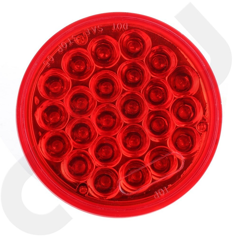 10x Red Stop Turn Tail Brake 4" Round Lights for Kenworth Peterbilt ...
