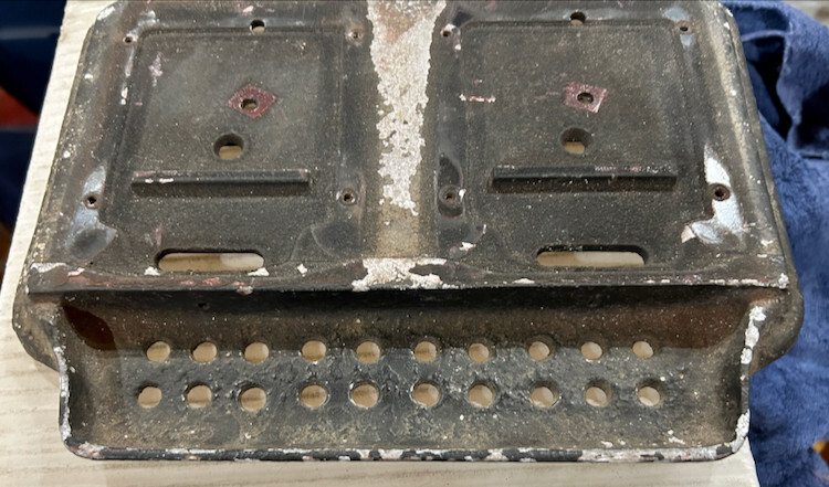 Vintage Double Schermack Stamp Machine Cast Iron Base for Counter Top ...