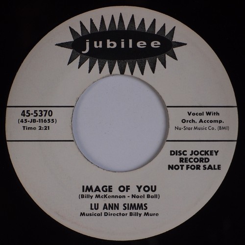 LU ANN SIMMS: Image Of You JUBILEE DJ PROMO R&B Doo Wop 45 WLP VG+ | eBay