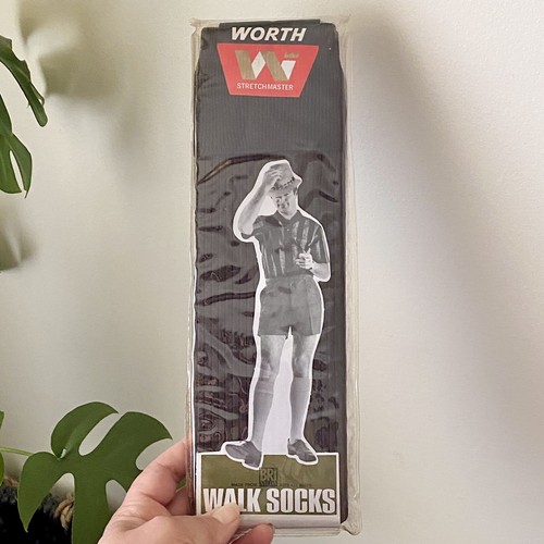 SUPER COOL Vintage 60s Mens WORTH Stretchmaster WALK Socks BRI NYLON ...