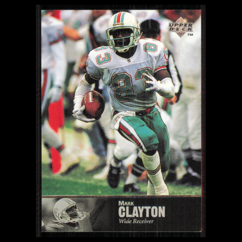 Mark Clayton #90 1997 Upper Deck Legends Miami Dolphins Football Card ...