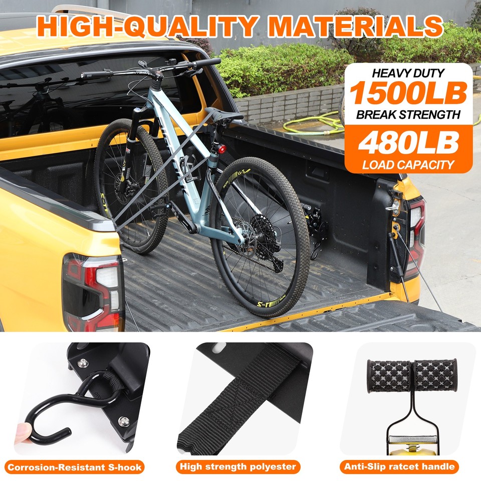 Carbon Steel Retractable Ratchet Strap Tie Down Strap For Ford Ranger ...