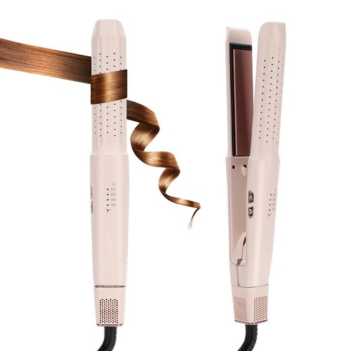 Hair Straightener and Curler, Dual Voltage Curling Iron, Airflow Multi ...