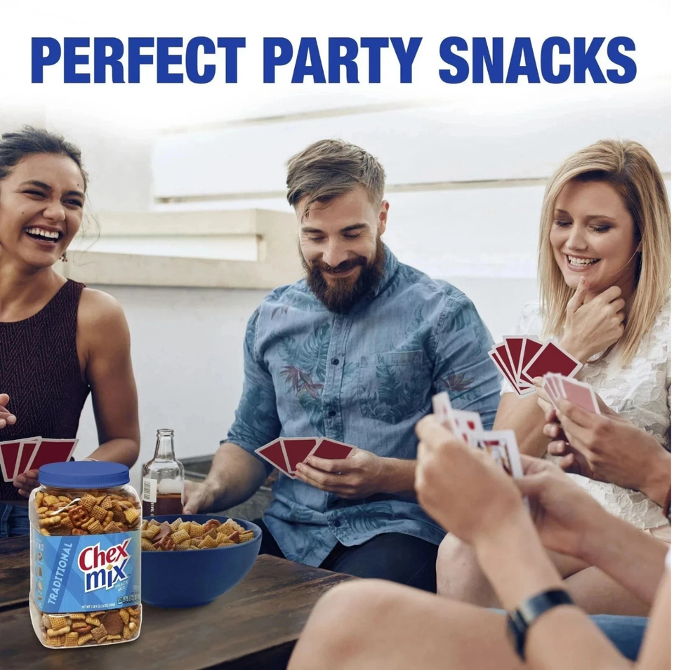 Chex Mix Traditional Snack Mix, Salty Snacks Tub, 20 oz New | eBay