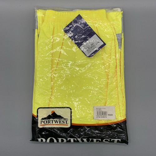 Portwest H441 Lightweight Waterproof Rain Pants XL Reflective Tape Hi ...