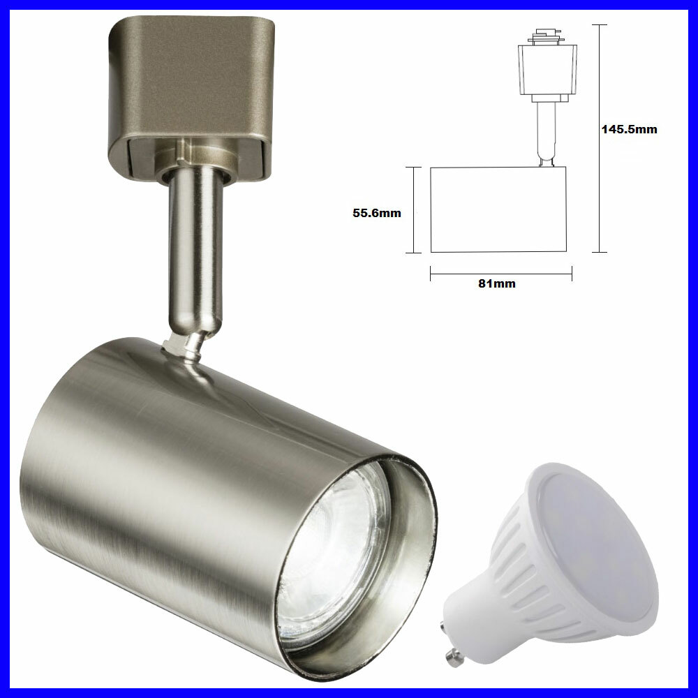 GU10 LED Mains Powered Single Circuit Spot Bar Downlight Track ...