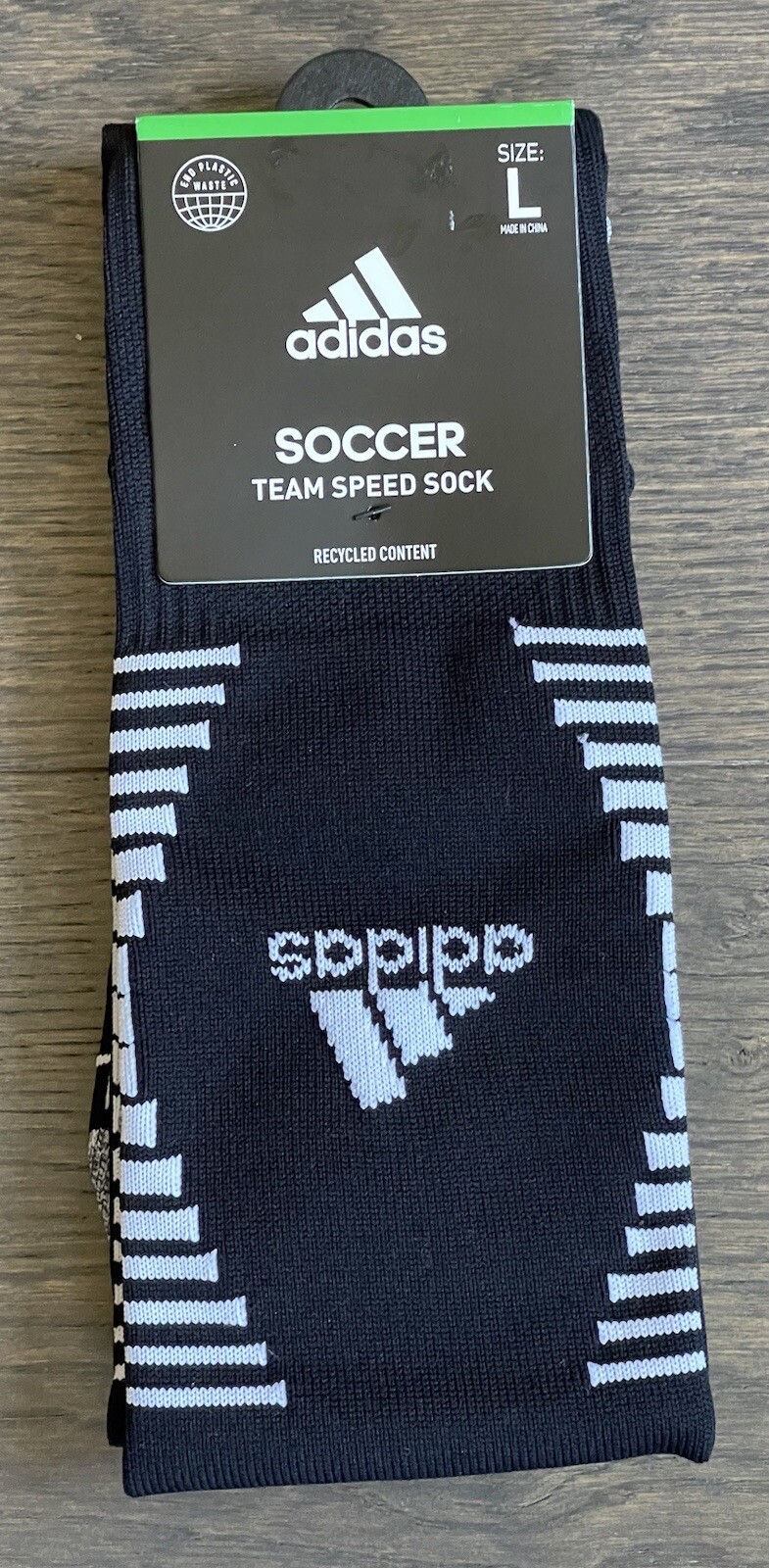 Adidas Team Speed Soccer OTC Socks - Size L - NWT - Black / White | eBay