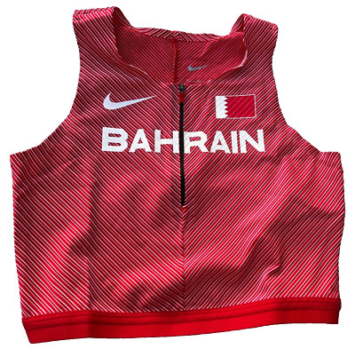 Nike Pro Elite Women's Bahrain Official Track Racing Running Top Red ...
