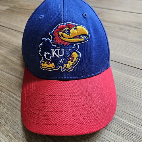 Kansas Jayhawks NCAA OC Sports Two Tone Blue Red Hat Cap Adult Men's ...