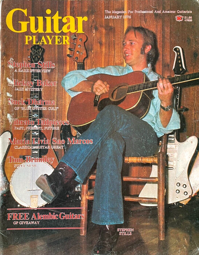 Guitar Player Magazine January 1976 Stephen Stills Buck Dharma Tom ...