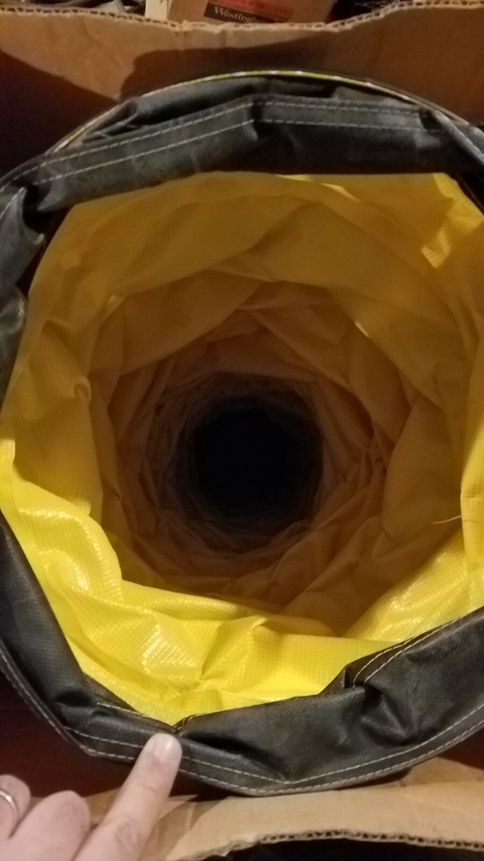 Americ 25 ft. Ventilation Duct with 12" Dia., Black/Yellow, P/N 1125 | eBay