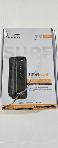 ARRIS SURFboard SBG10 DOCSIS 3.0 16 x 4 Gigabit Cable Modem & AC1600 Wi ...