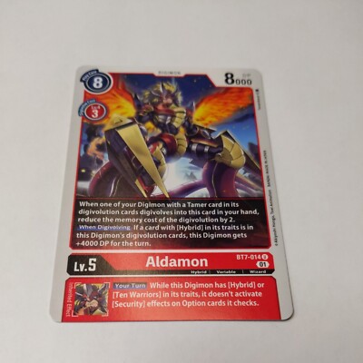 Digimon CCG Next Adventure Aldamon BT7-014 | eBay