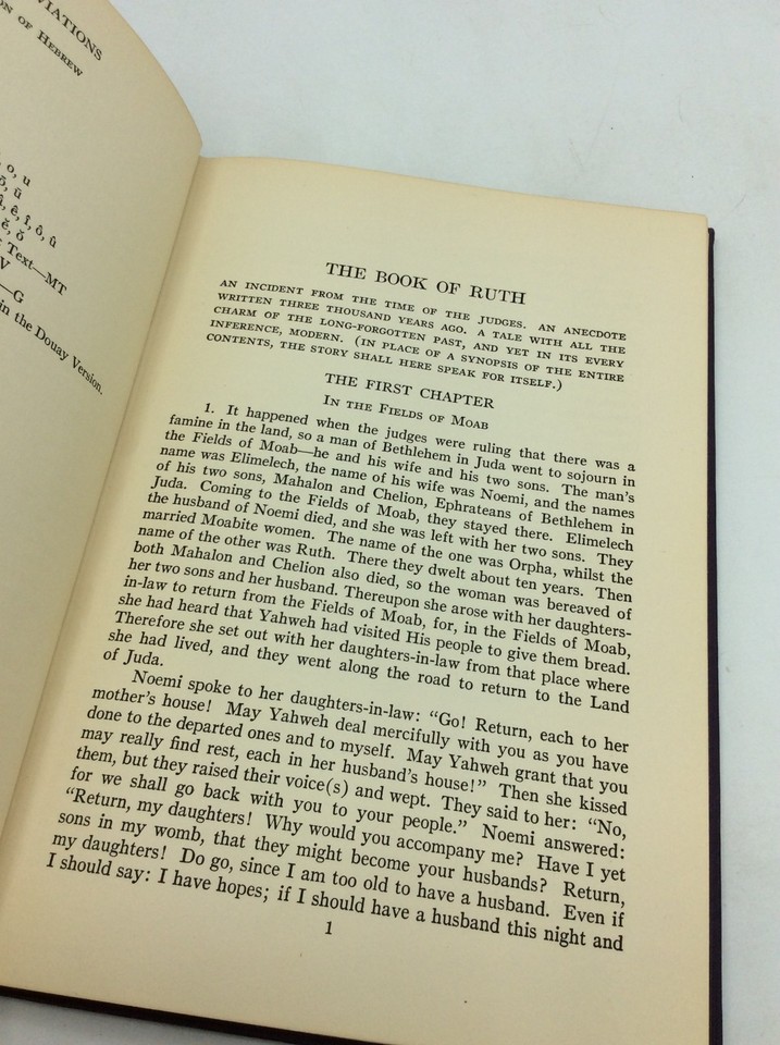 THE BOOK OF RUTH - Henry J. Grimmelsman - 1930 1st ed - Biblical | eBay UK