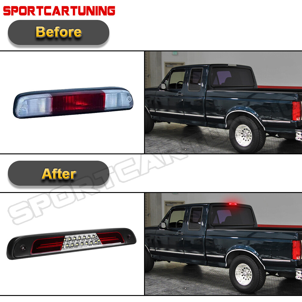 For 92-97 Ford F150 F250 Bronco LED 3rd Third Brake Tail Light Rear ...