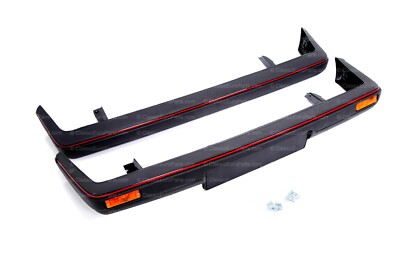 Euro small front & rear bumper kit with RED trim for VW Golf / Rabbit ...