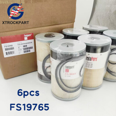 6X Fleetguard FS19765 Cummins Fuel/Water Separator New and Genuine Free ...