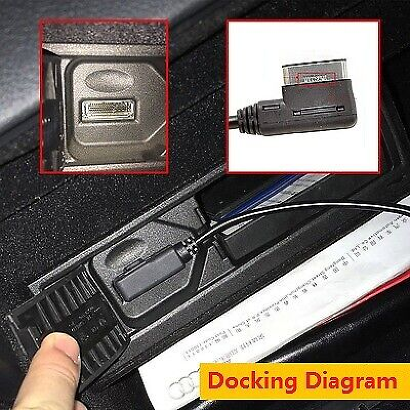 Media-In Charge Cable AMI MMI MDI AUX Interface Adapter For Audi VW MMI ...