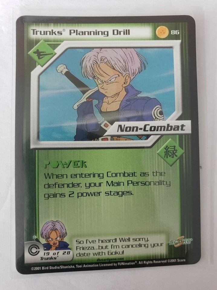 Dragon Ball Z CCG - Trunks Saga (2001) - You Pick (individual cards ...