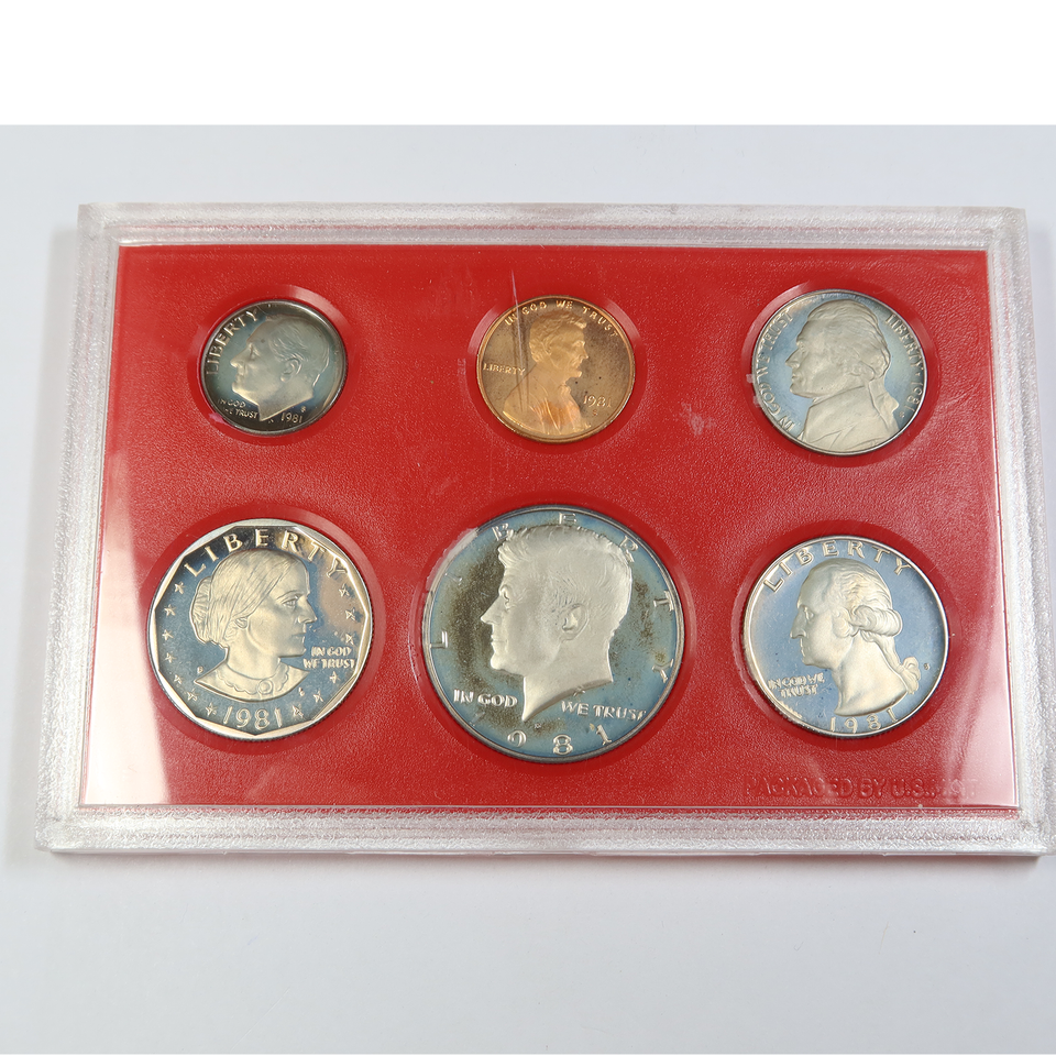 1981 S | US Proof Set - Type 2 Susan B Anthony #42922Q | eBay
