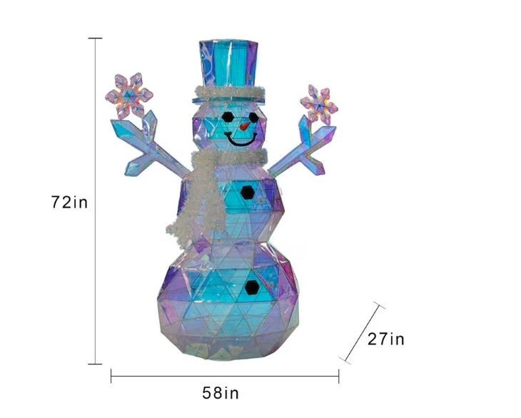 Member’s Mark 6ft Radiant Prismatic Snowman Showpiece | eBay