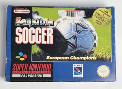 Sensible Soccer: European Champions - Boxed - SNES Super Nintendo ...