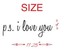 PS I LOVE YOU vinyl wall decal sticker bathroom mirror inspirational ...