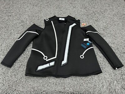 NEW Disney Tron Jacket Womens 1X XL Black Blue Lightcycle Run Light Up ...