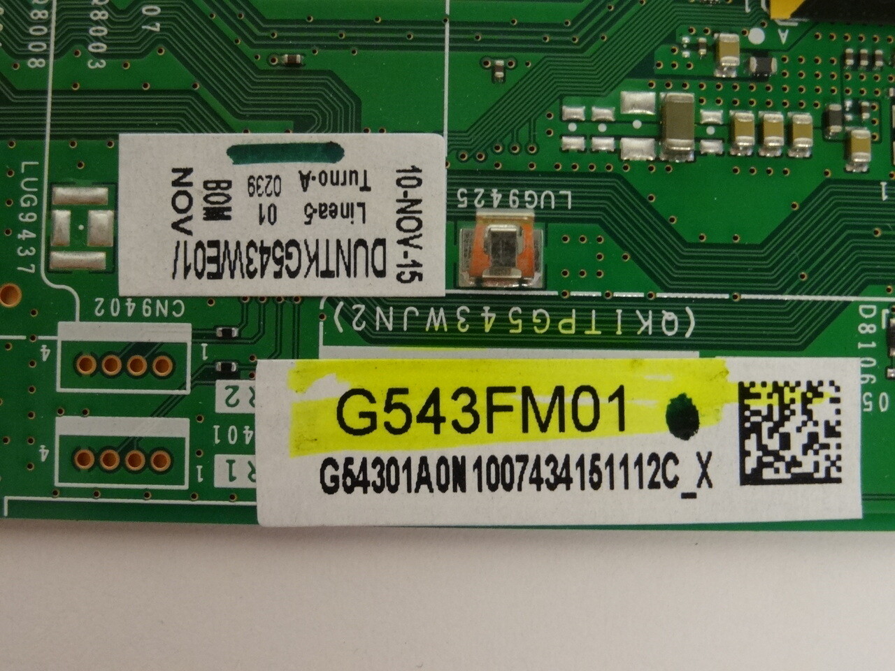 Sharp LC-70UC30U FRC Board (G543FM01) DUNTKG543FM01 | eBay