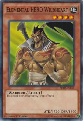 Elemental HERO Wildheart - SDHS-EN011 - Common - 1st Edition x1 - Near ...