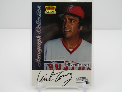MIKE TORREZ 1999 FLEER SPORTS ILLUSTRATED GREATS OF THE GAME AUTOGRAPH ...