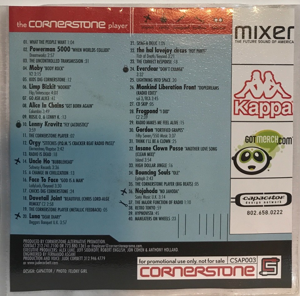 The Cornerstone Player - Volume : 003 (CD Promo) *Very Good* | eBay