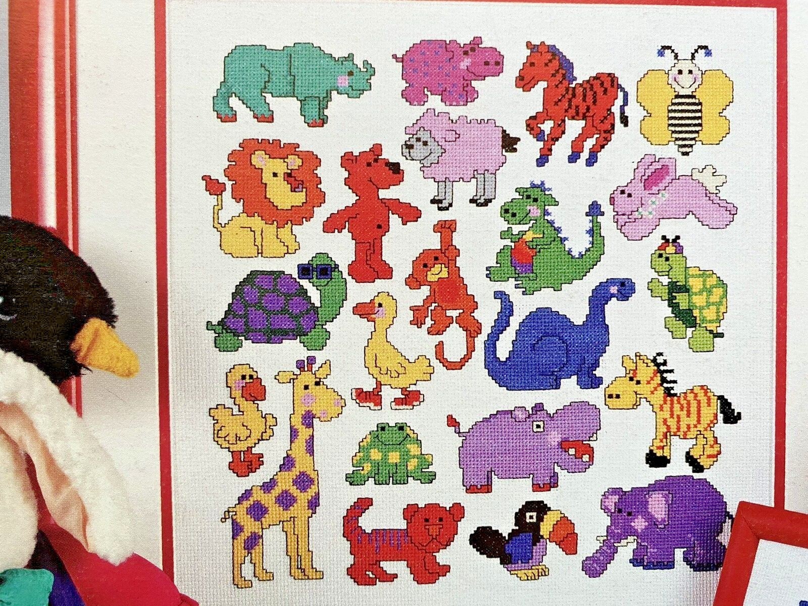 Cross Stitch Animal Crackers and Alphabet Design Connection Book ...