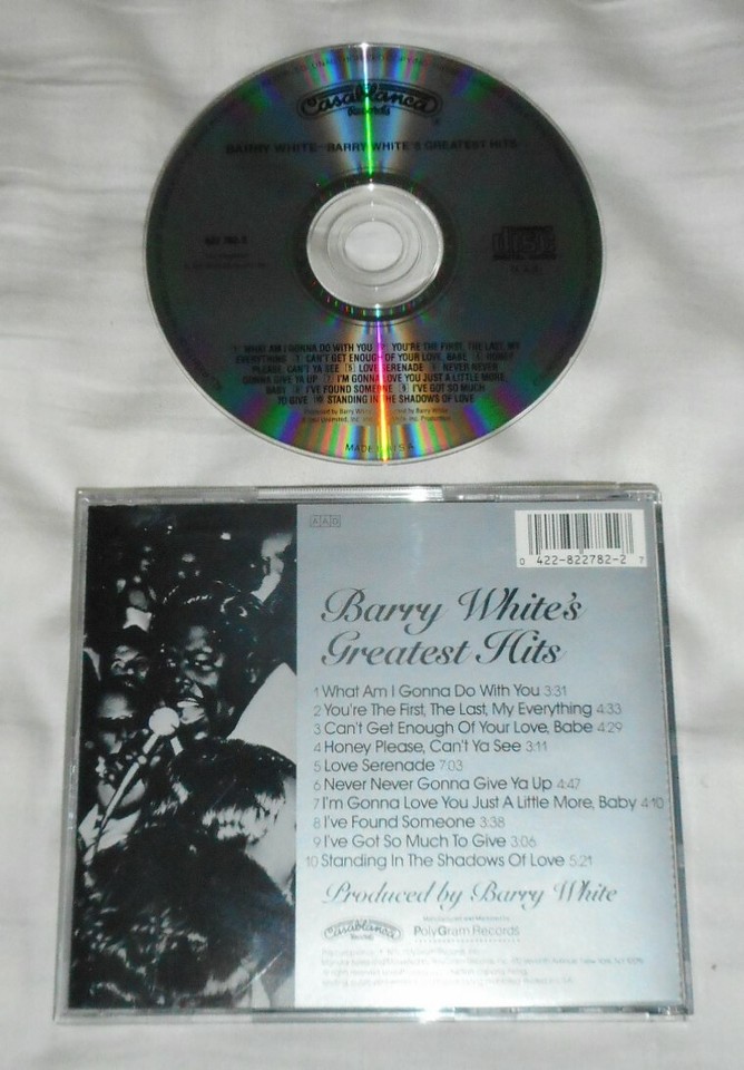 BARRY WHITE Greatest Hits CD 1990 Casablanca PolyGram 42282278227| eBay