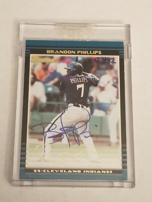 Brandon Phillips 2006 Bowman Originals Buy Back Autograph Auto SSP 02/ ...